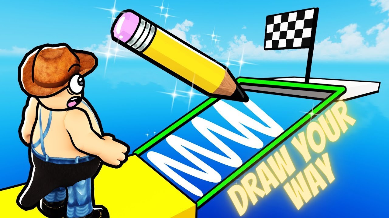 ROBLOX Draw Obby - Use Your Brain 🤔😣 \ The best Intelligence game in ...