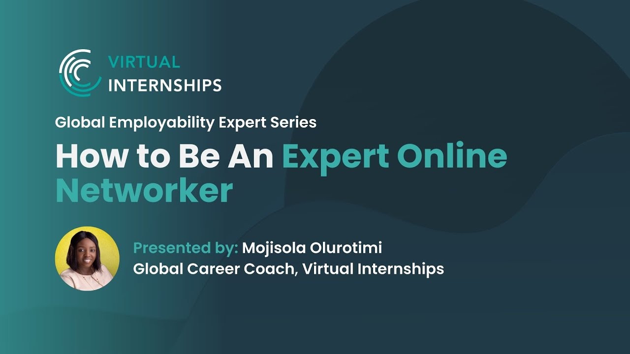 How to Be An Expert Online Networker - YouTube