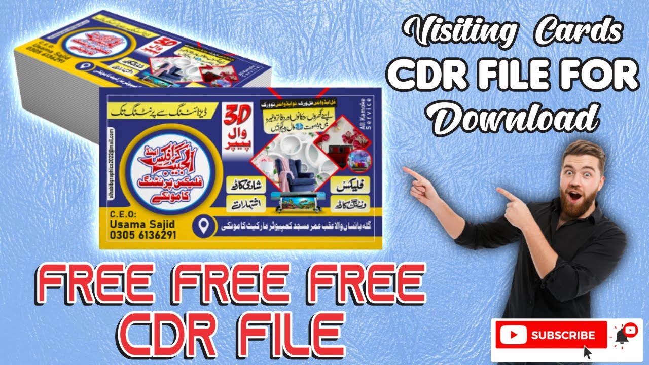 How To Make Graphics Designer VC Cards ll Coraldraw ll CDR File ll ...