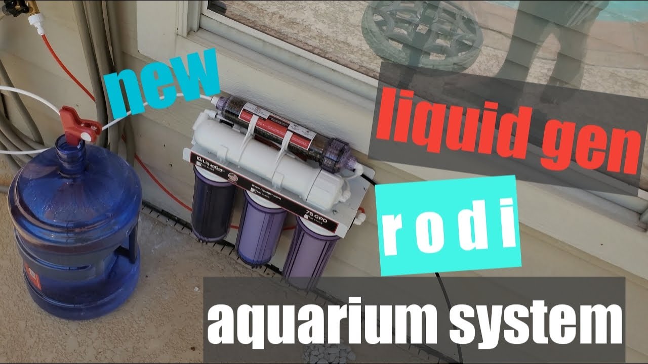 liquid gen 5 stage RODI water system for aquariums review - YouTube
