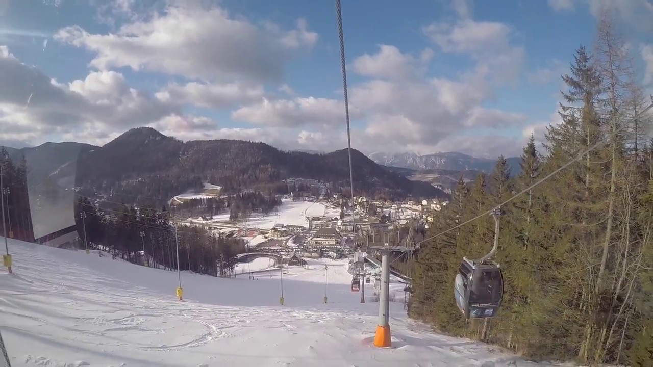 Sledging in Zauberg Semmering, Austria - YouTube