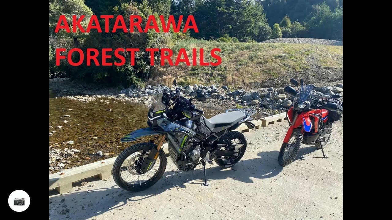 Exploring the Akatarawa Forest trails on CFMoto450 and CRF300Rally ...