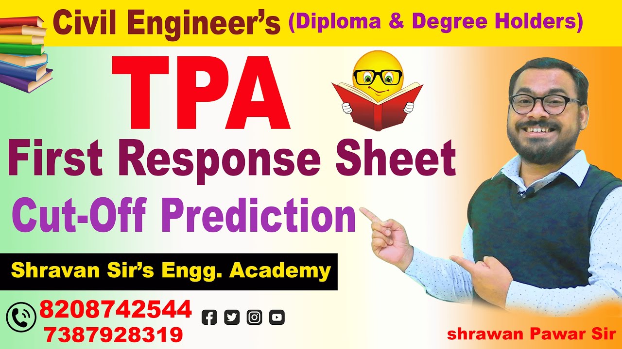 TPA-2024 First Response Sheet | Cut-off Prediction By Shravan Pawar sir ...