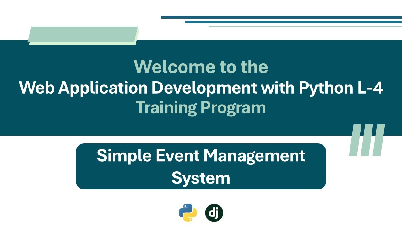 Part-1: Simple Event Management System Project using Django | Django ...