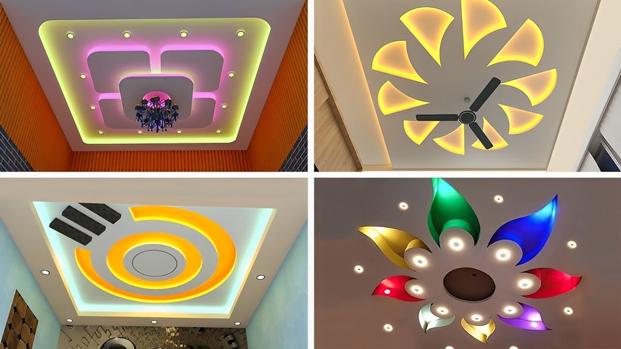 CEILING DESIGNS FOR INTERIOR WORKS - YouTube