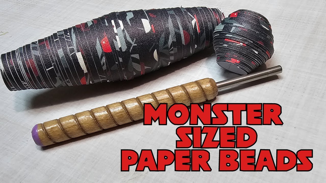 Giant Paper Beads: Crafting Monster-sized Creations! - YouTube