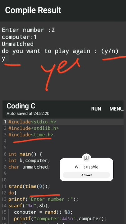 Usable function in C || How to use random values in C coding language #edit #coding - YouTube