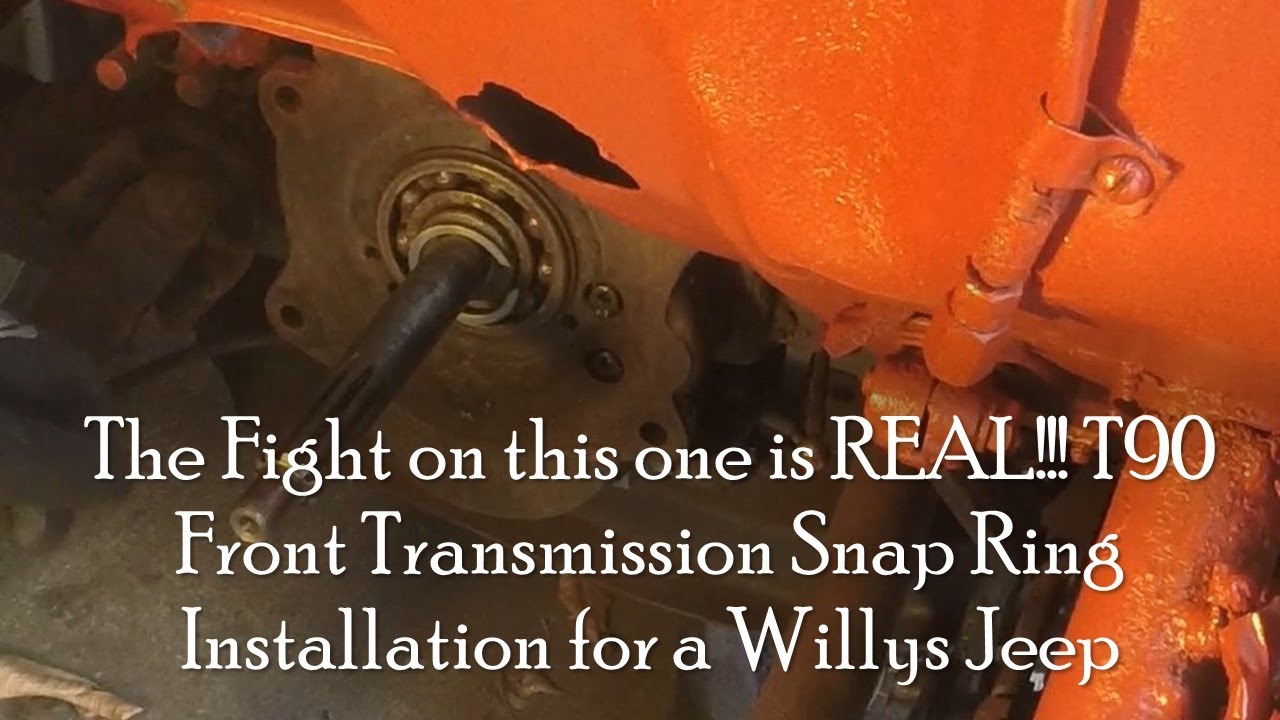 The Fight on this one is REAL!!! T90 Front Transmission Snap Ring ...