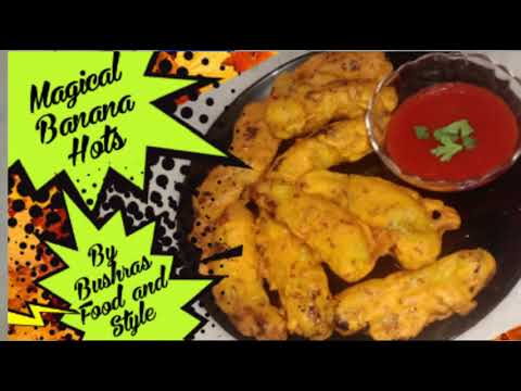 Magical Banana Hots/Quick and Unique recipe of banana Fritters/Tempura by Bushras F&S
