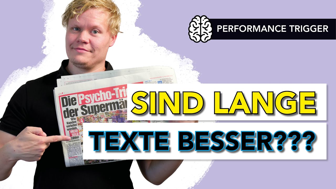 Kurz und bündig oder lang und detaillierte Texte? - YouTube