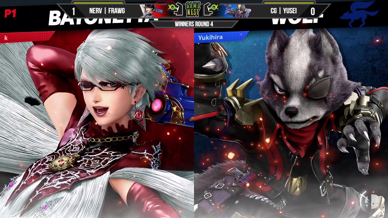 Game Nest Smash It Up: NERV | Frawg (Bayonetta) vs CG | Yusei (Wolf ...