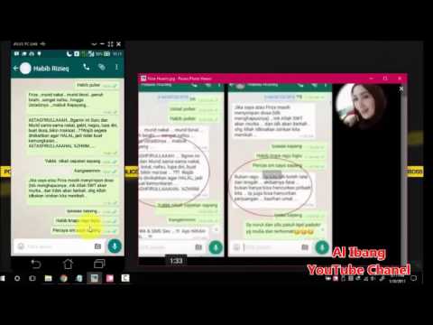 Tutorial Cara membuat percakapan Whats App Habib Rizieq dengan Firza Husain
