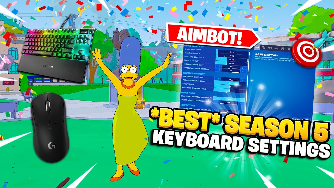 UPDATED Best Keyboard & Mouse Settings for INSANE AIM The Simpsons ...