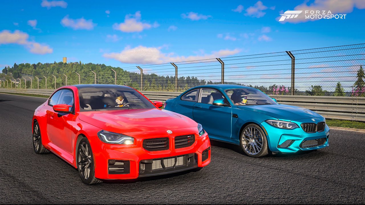 Forza Motorsport Drag race: BMW M2 Competition | G87 vs F87 - YouTube