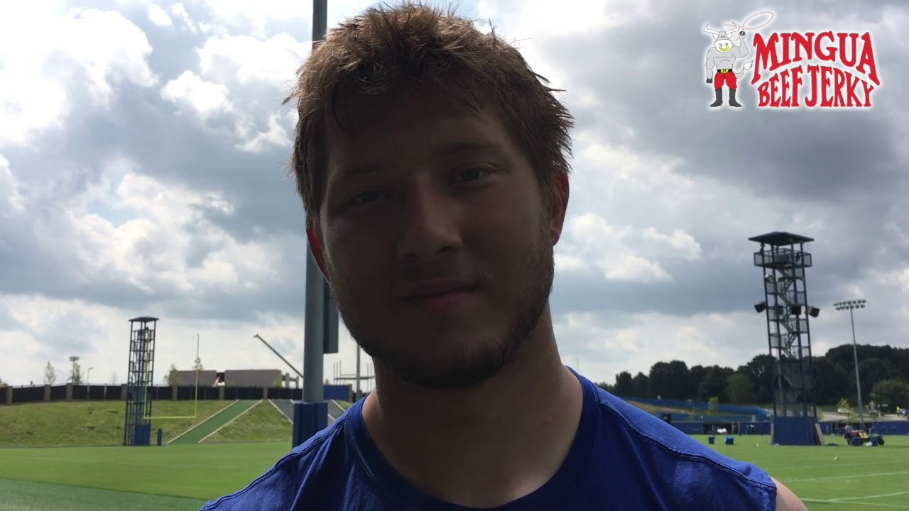 Justin Rigg post practice Aug. 22nd 2017 - YouTube