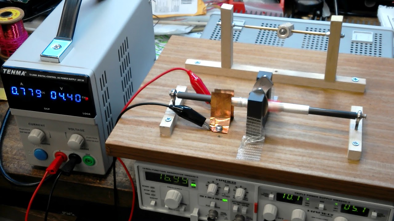 Single coil DC motor - YouTube