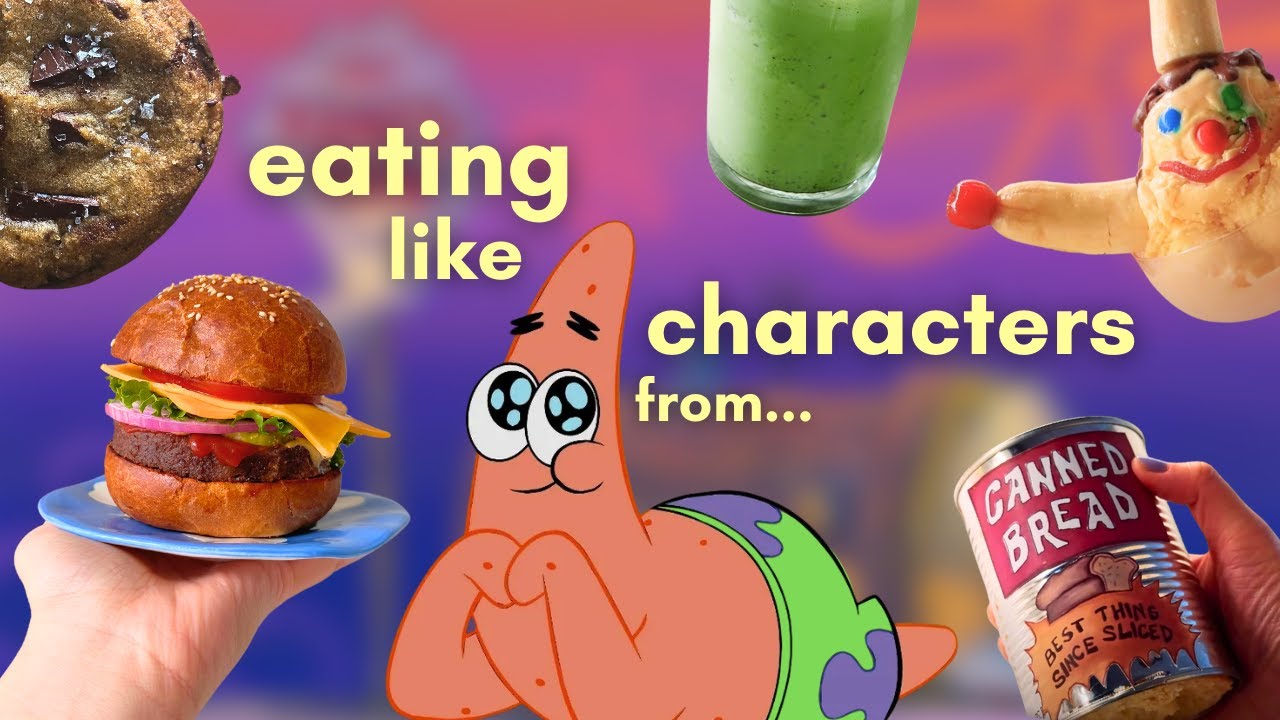 I Ate Only SPONGEBOB Foods for 24 Hours - YouTube