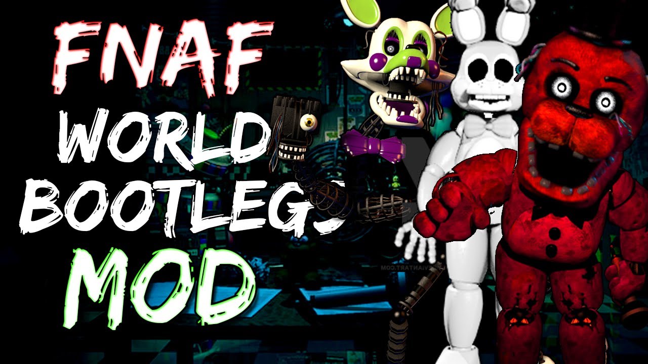 Tangle, Redbear, Whiterabbit in UCN! [FNAF World Bootlegs mod] - YouTube