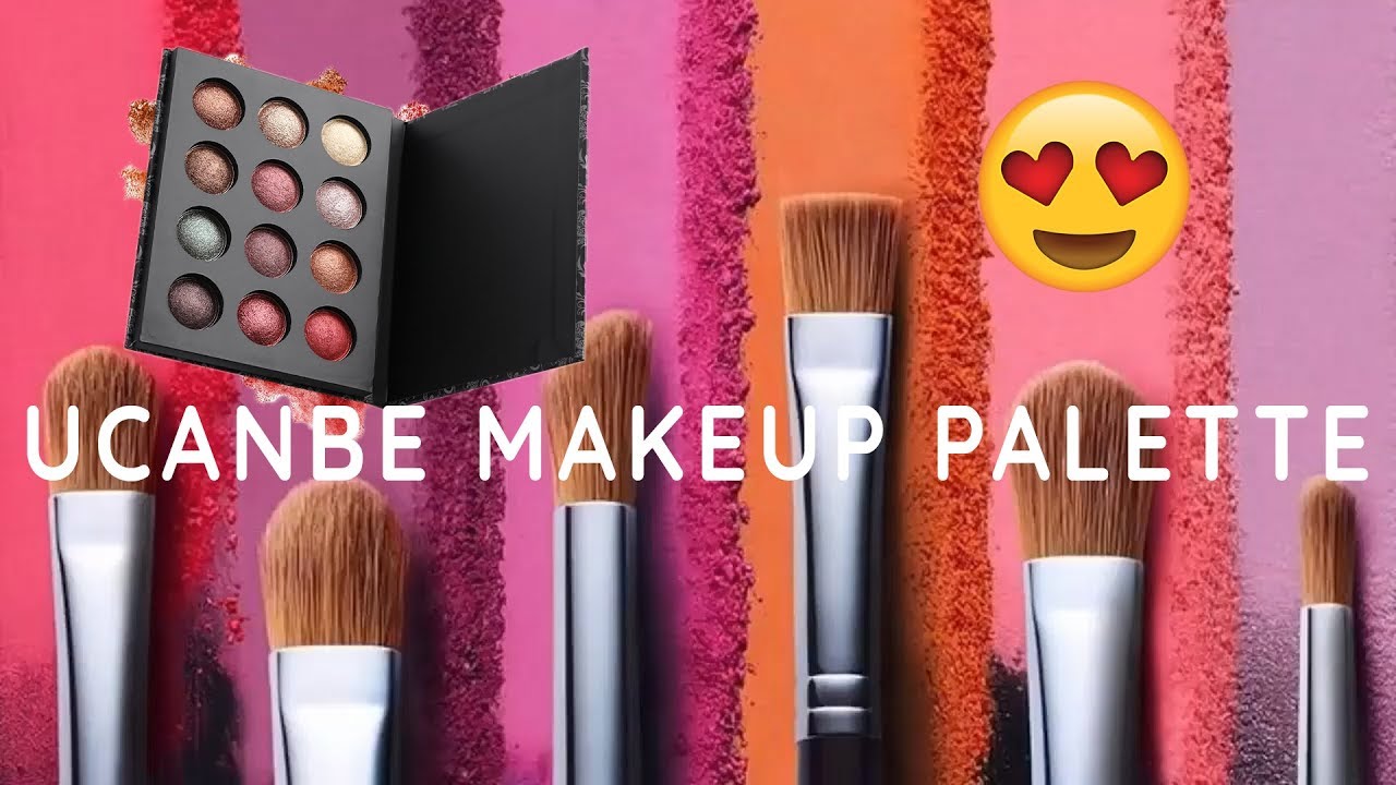 UCANBE BEAUTY - BAKED EYESHADOW PALETTE - YouTube