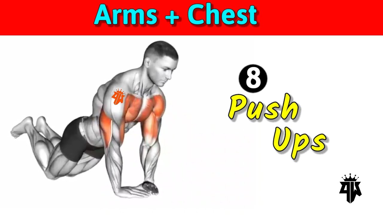 ⚡9 Best Chest & Arms Exercise At Home @Physical Workout 24 - YouTube