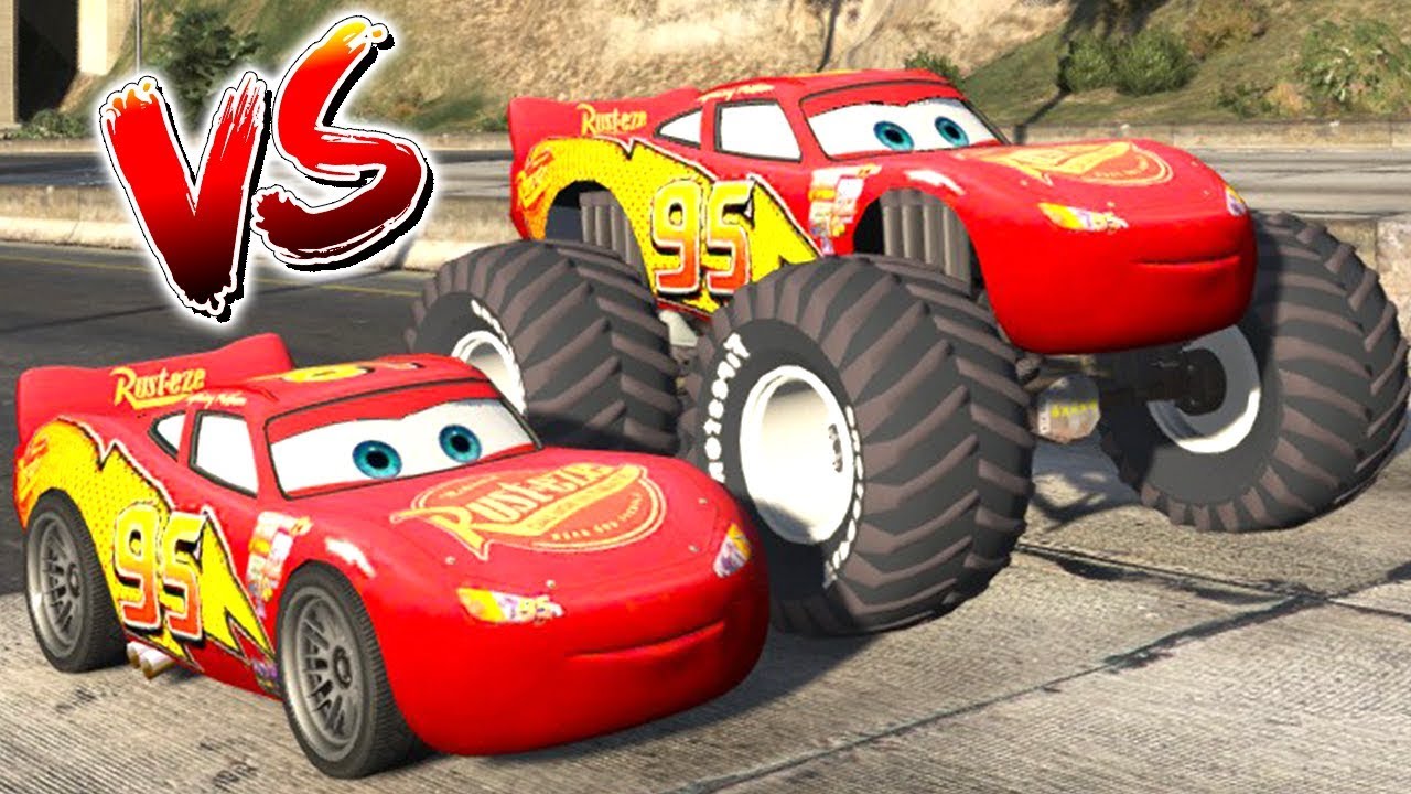RELÂMPAGO MCQUEEN vs MONSTRO RELAMPAGO MCQUEEN !! (Desenhos Animados ...