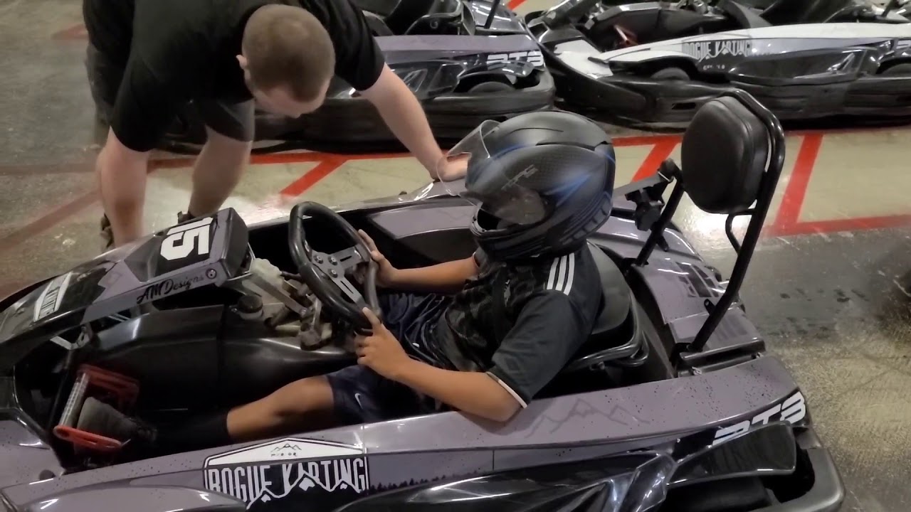 Rogue Kart Medford OR, fun with Caiden - YouTube