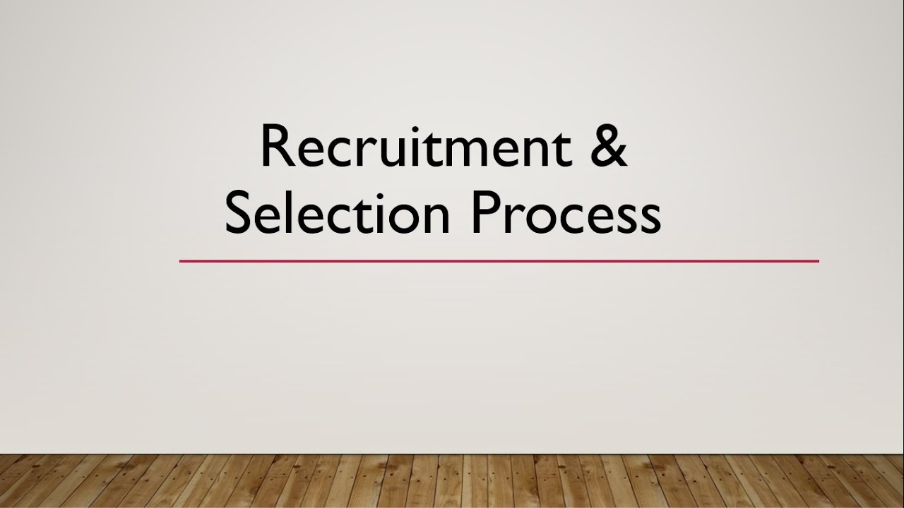 Recruitment and Selection Process | Part 2 | MBA Study Point - YouTube