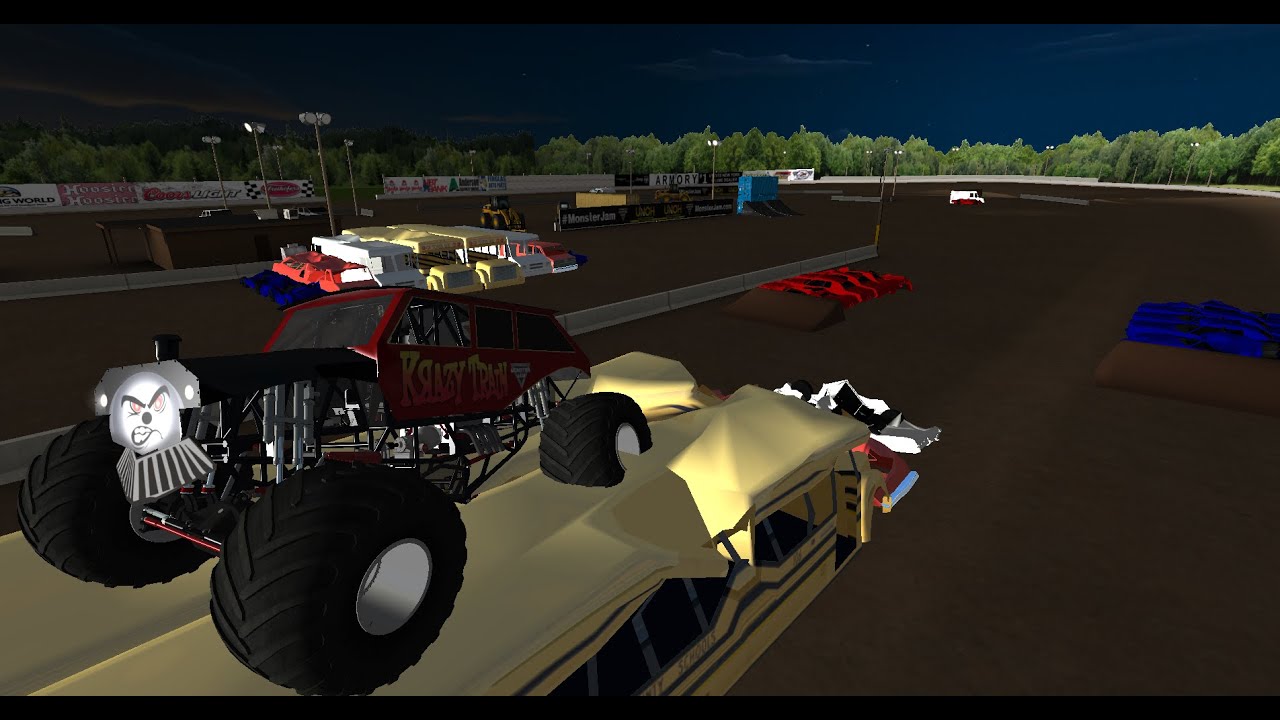 ROR Monster Jam Krazy Train Freestyle @ West Lebanon Valley Speedway ...