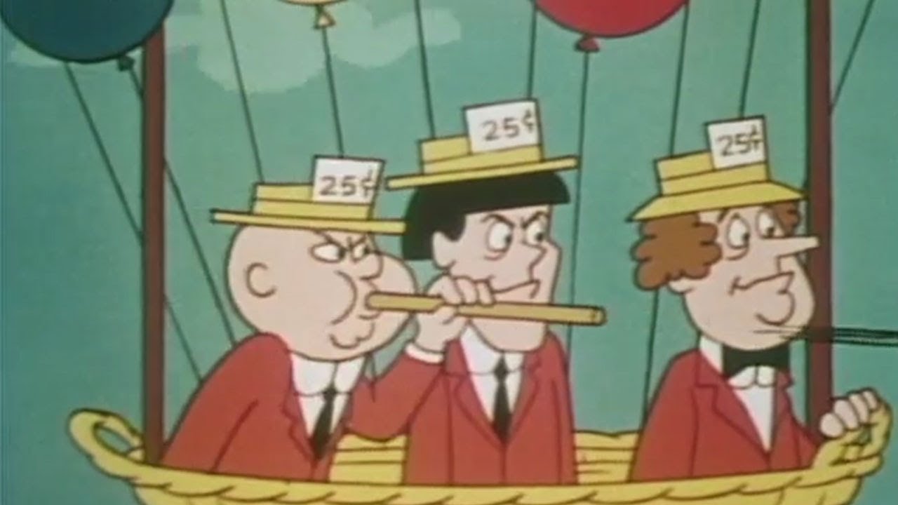 Ep 027 Big Wind Bag - 3 Stooges Animated Cartoon (1965) - YouTube