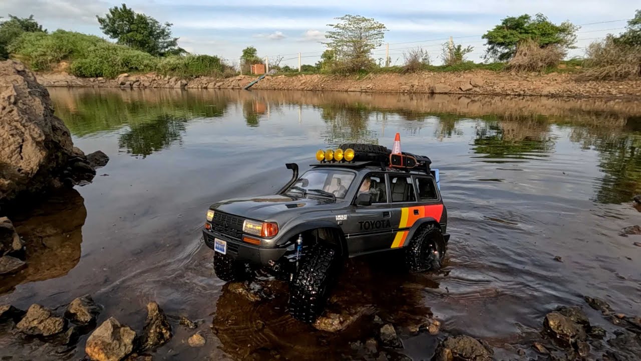 FMS FCX10 LAND CRUISER LC80 OFF ROAD ADVENTURE SCALE 1/10 - YouTube