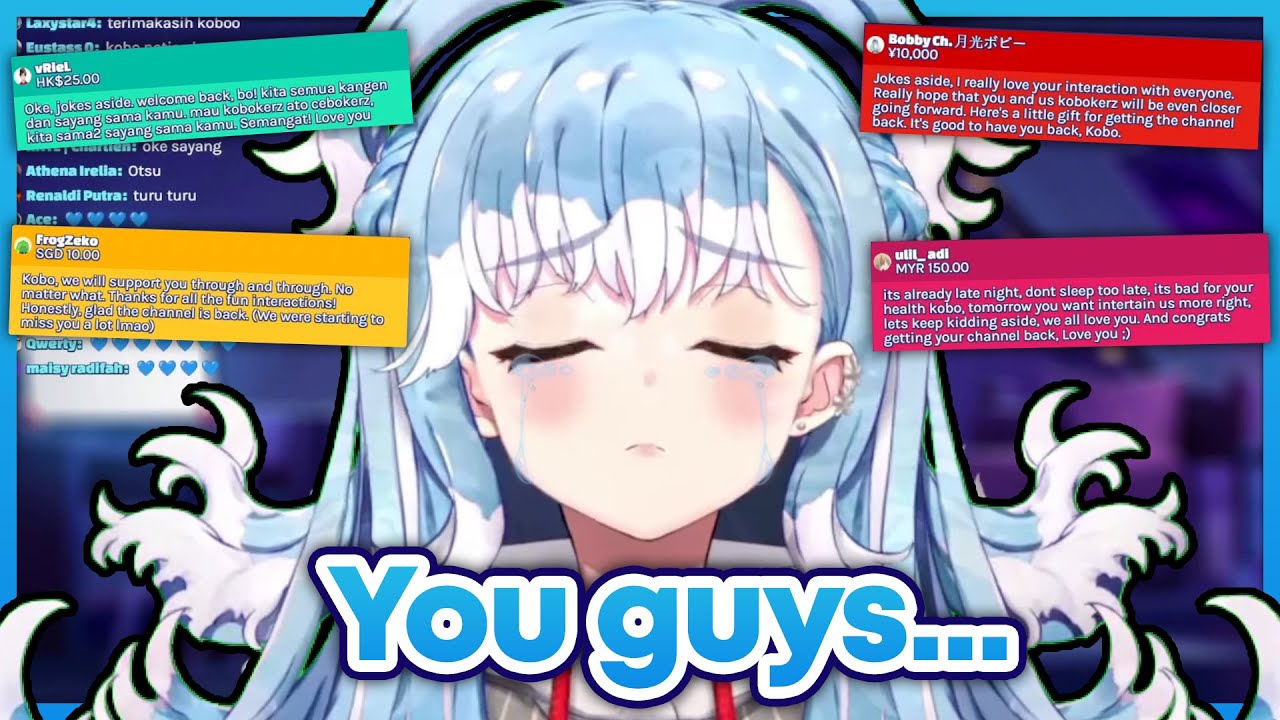 Kobo can't hold back her tears after being overwhelmed by the loves she ...