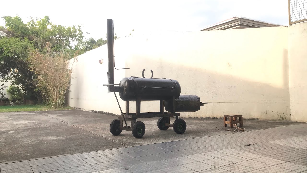 DIY Offset Smoker Build - YouTube