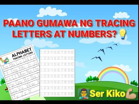 Paano gumawa ng tracing letters at numbers? (FREE PERSONALIZED NAME ...