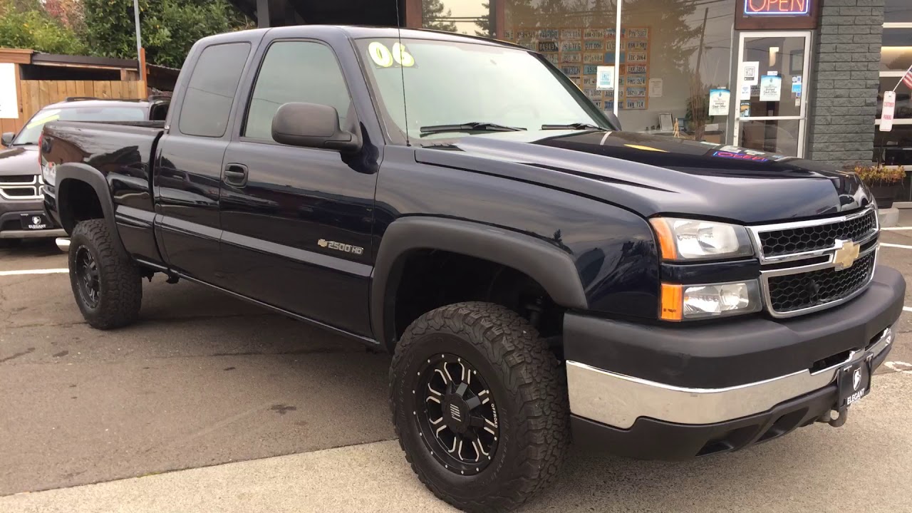 "Live Video Walk Around" 2006 CHEVY SILVERADO 2500HD 4X4 RARE MANUAL ...