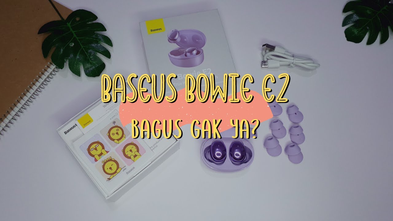 Review Baseus Bowie E2 Warna Ungu, TWS Murah Bisa Buat Call Meeting ...