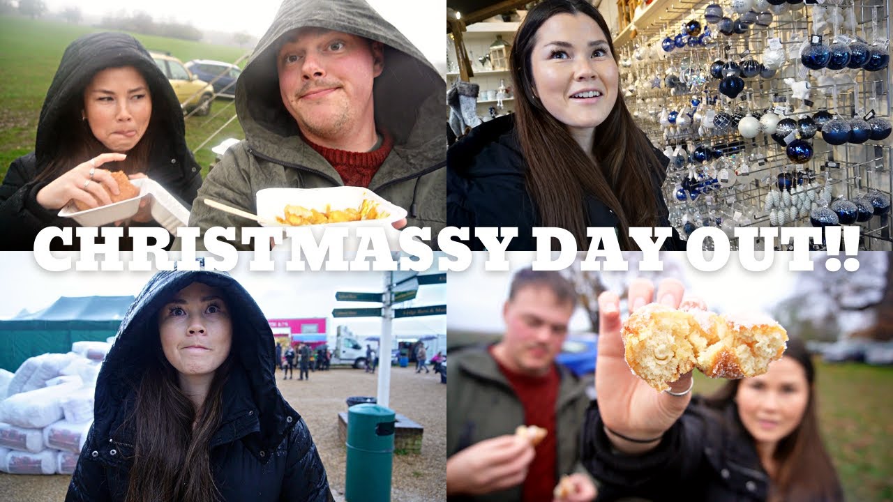 A VERY CHRISTMASSY VLOG 🎄 | getting our tree, christmas fair ...