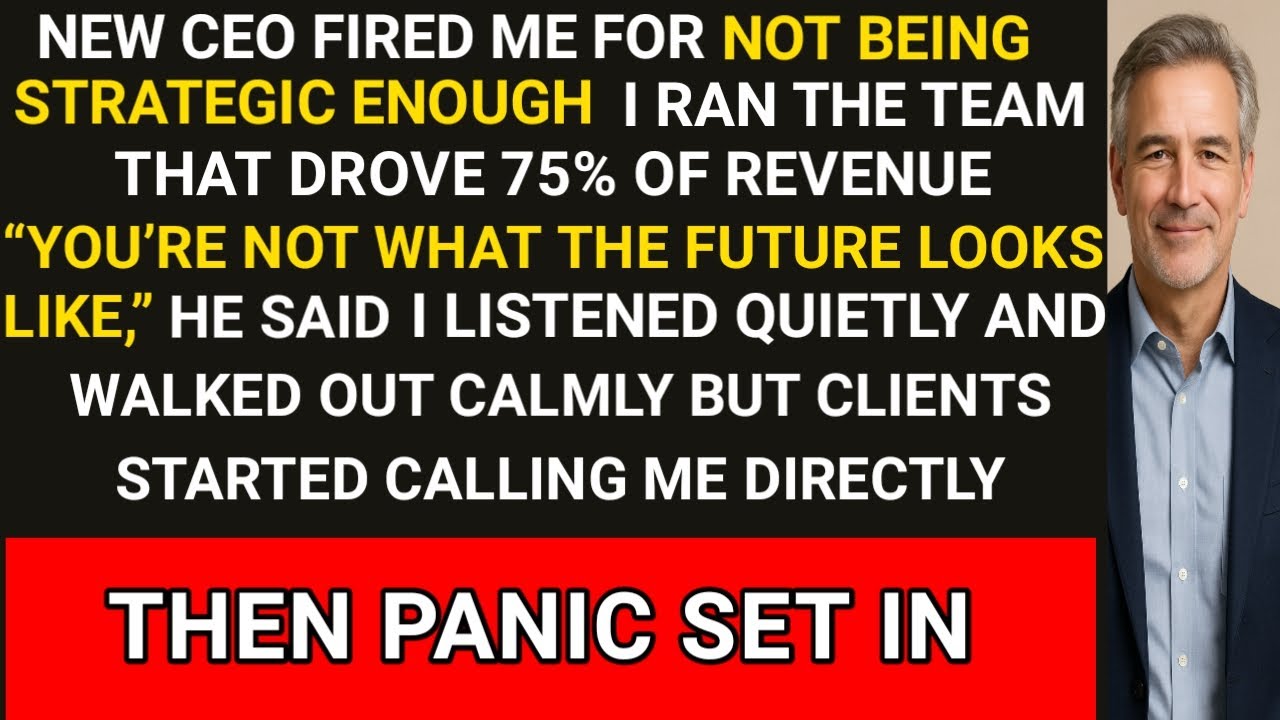 New CEO Fired Me Despite My Team Generating 75% of Company Revenue ...