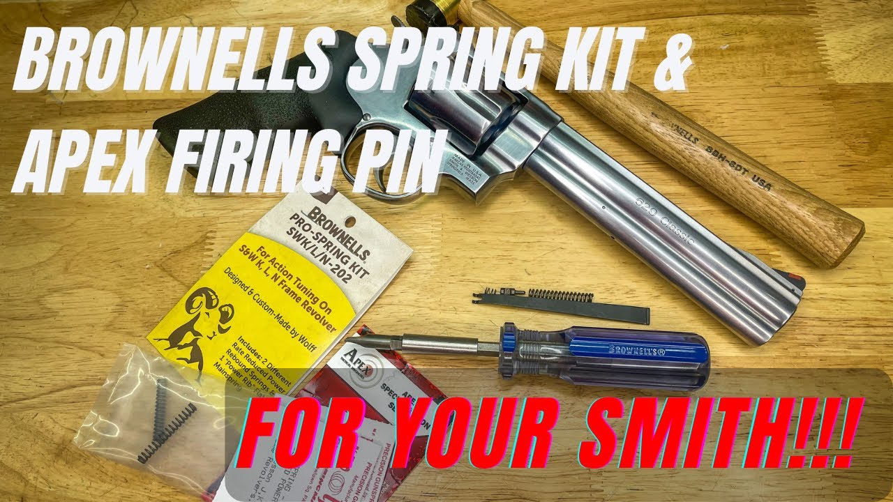 Brownells Spring Kit & Apex Firing Pin for S&W Revolvers - YouTube