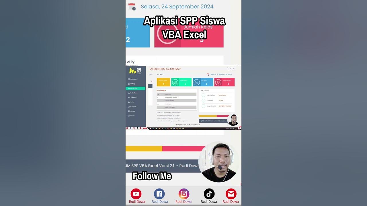 Aplikasi SPP Siswa VBA Excel Part 1 - YouTube