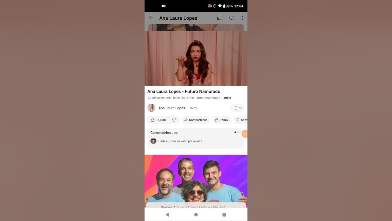 vendo a live e o clipe da Ana Laura Lopes cantora linda ️ fã número 1 - YouTube