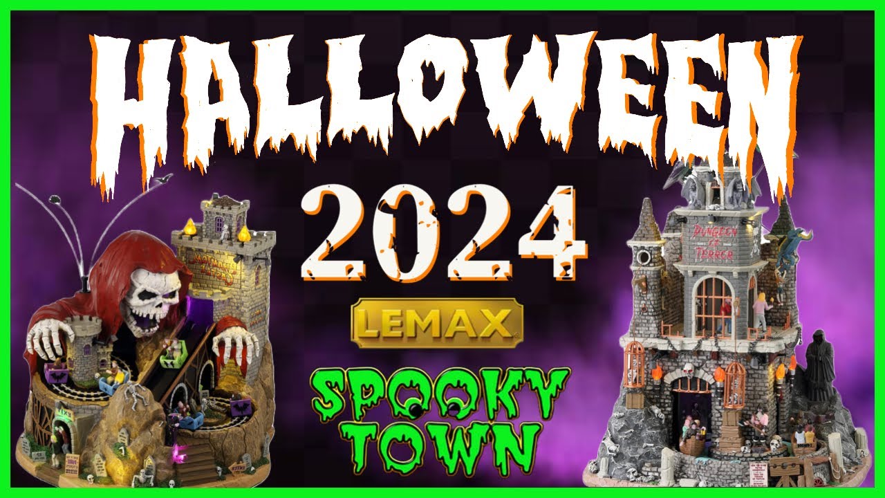Lemax Spooky Town Halloween 2024 Phantom Castle & Dungeon Of Terror ...