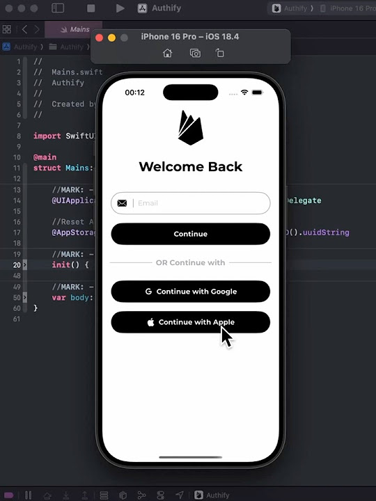 #swiftui #firebaseauth #iosdevelopment - YouTube