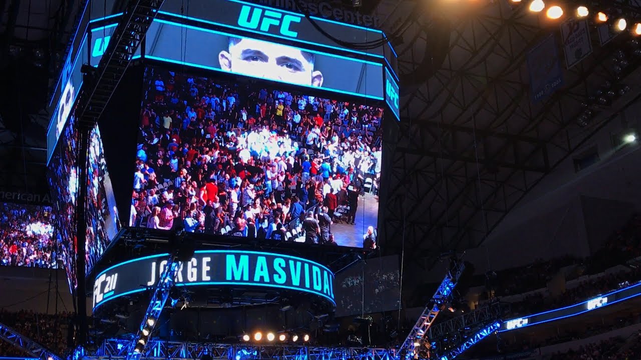 UFC 211: Jorge Masvidal Walkout Entrance | Dallas Texas| American ...