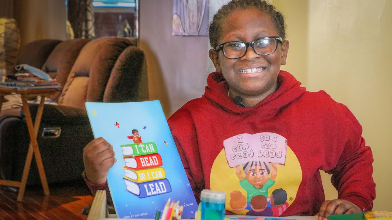 Philly 2nd-grader becomes author: ‘I can read so I can lead’ - YouTube