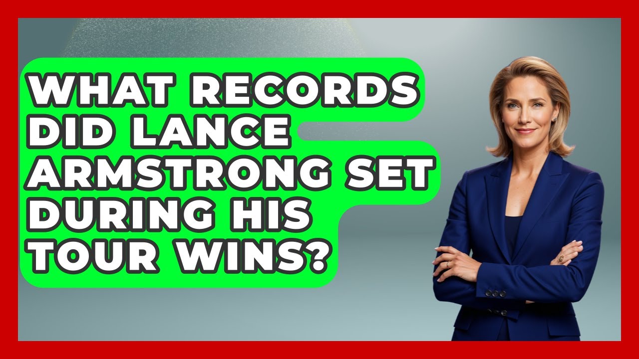 What Records Did Lance Armstrong Set During His Tour Wins? - Epic ...