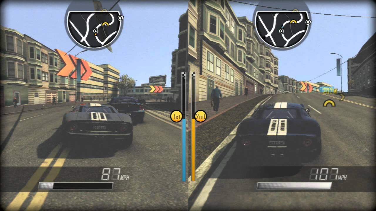 Driver: San Francisco PS3 2 Player Split Screen Part 2 (Classic Race ...