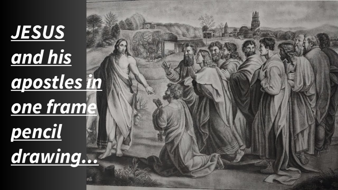 Lord JESUS pencil drawing | Jesus and his apostles drawing| how to draw ...