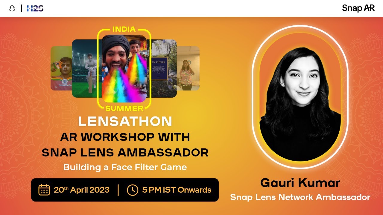Building a Face Filter Game | AR Workshop with Snap Lens Ambassador ...