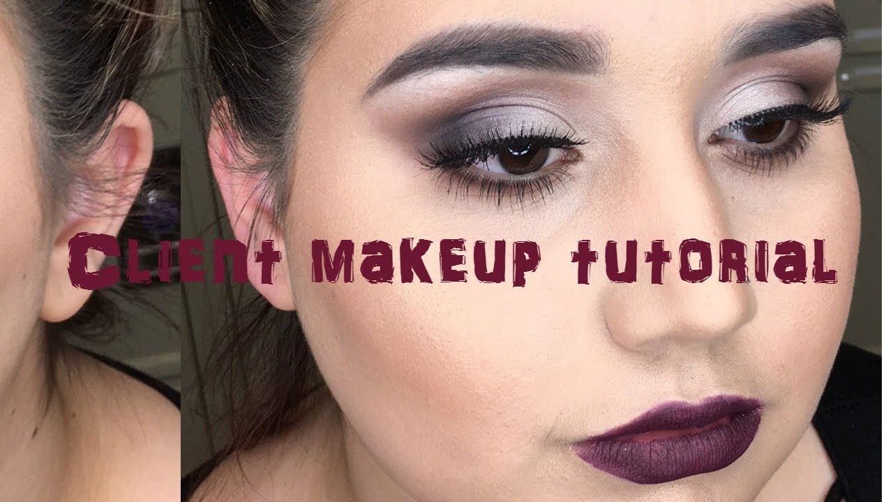 Client makeup tutorial - YouTube