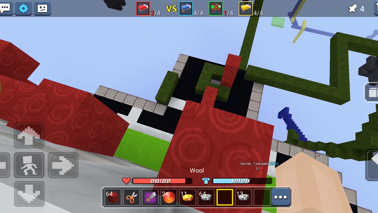 Only Iron Sword Challenge in bedwars (Blockmango Blocky Mods) - YouTube